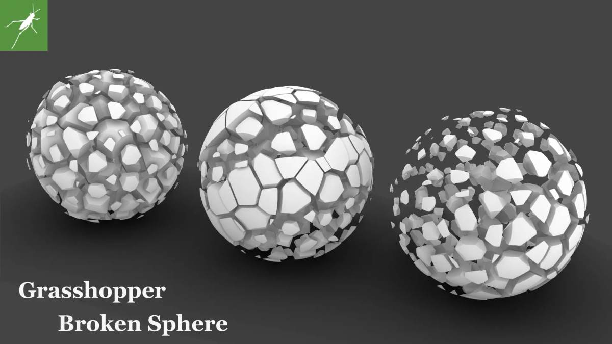 【Grasshopper】 Broken Sphere | STUDIO TAMA