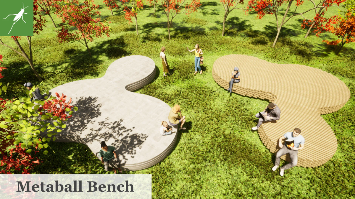 【Grasshopper Tutorial】 Metaball Bench | STUDIO TAMA