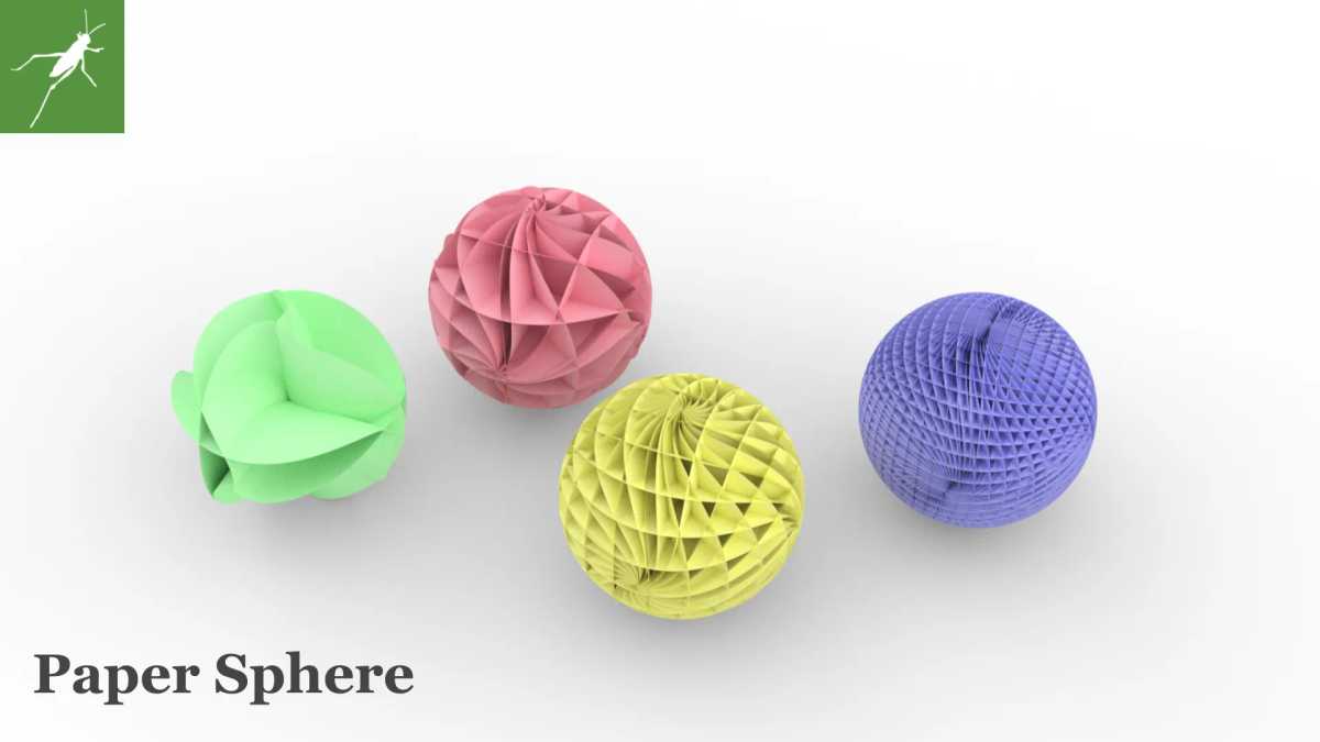 【Grasshopper Tutorial】 Paper Sphere | STUDIO TAMA