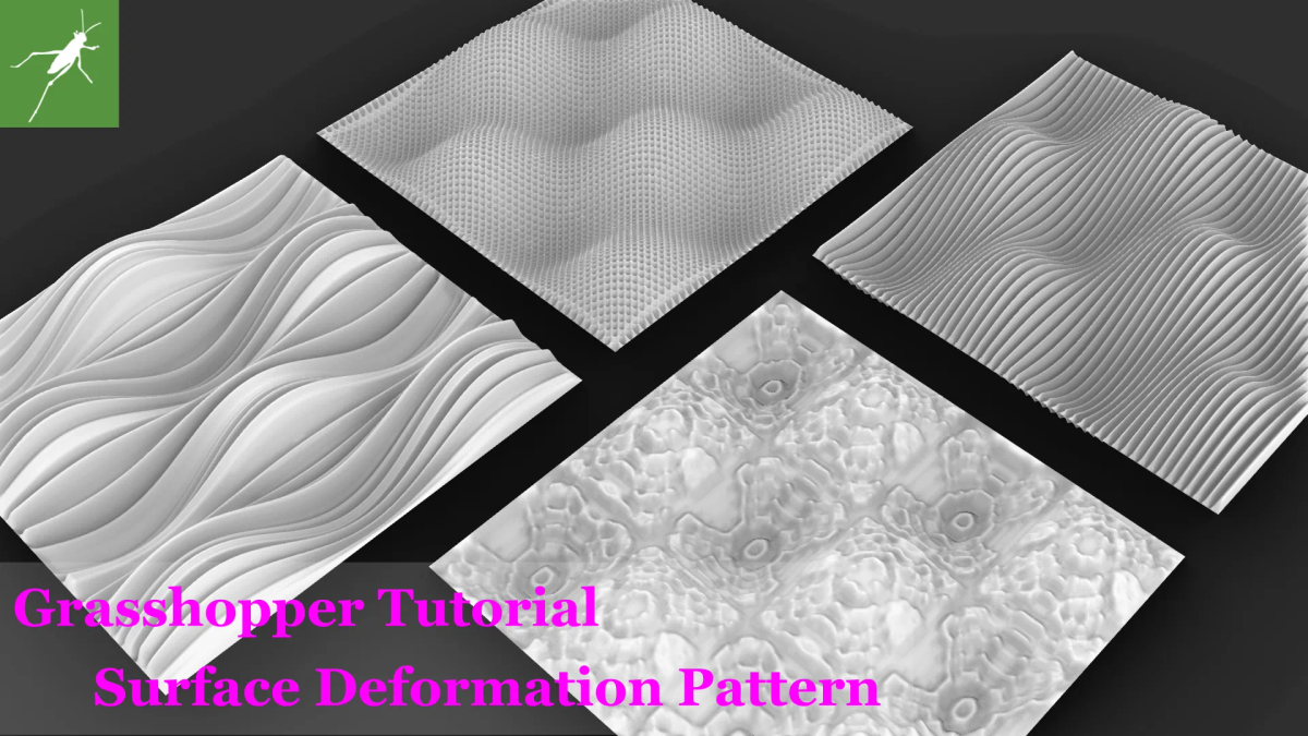 【Grasshopper Tutorial】Surface Deformation Pattern | STUDIO TAMA
