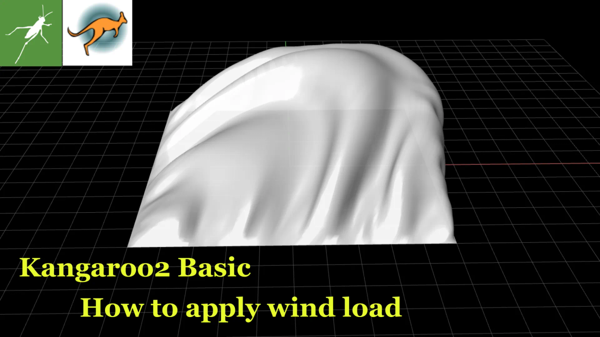 【Grasshopper Tutorial】 How to apply wind load using kangaroo2 | STUDIO TAMA